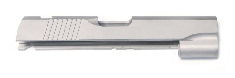 1911 COMMANDER SLIDE 45/9/38 4.25" STAINLESS REAR SERRATIONS WITH NOVAK ...