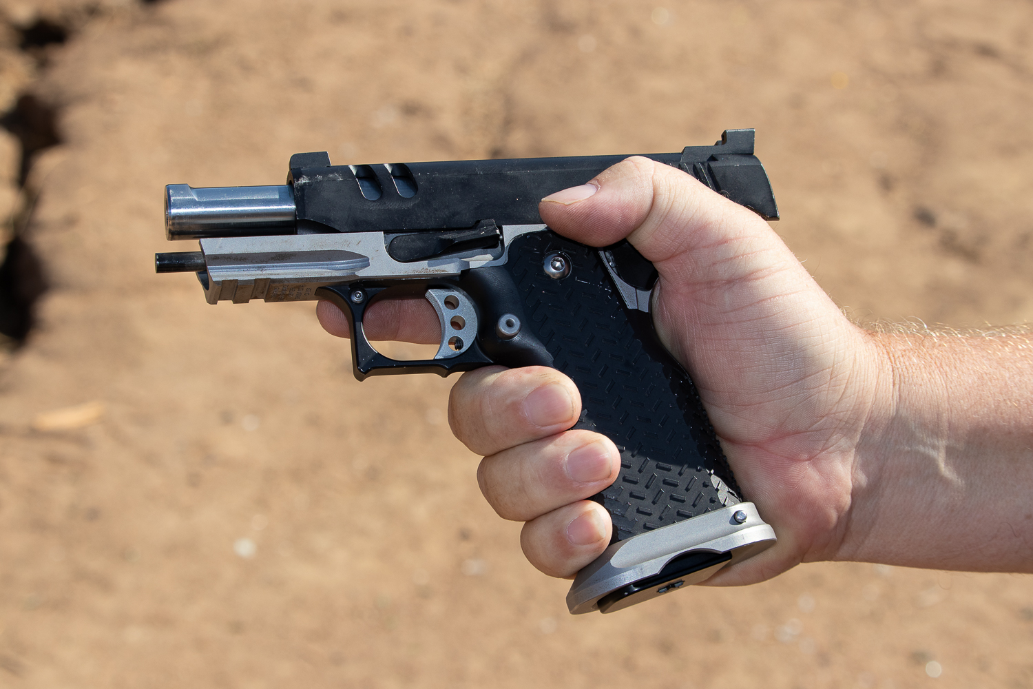 DOUBLE STACK PROCARY 3.5" 1/2 LENGTH TACTICAL RAIL PORTED TRIJICON ...