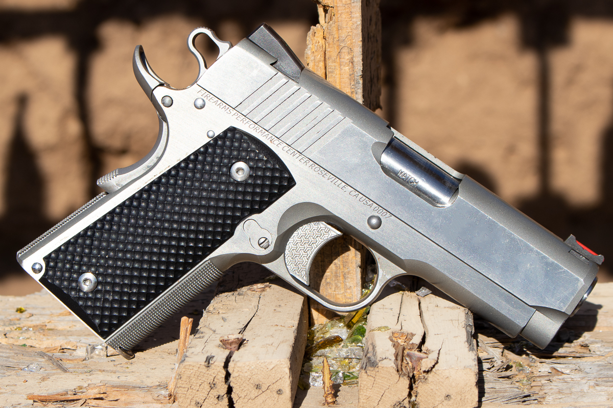 1911 OFFICER FRAME 416R STAINLESS STEEL WITH CHECKERED GRIP - Firearms ...